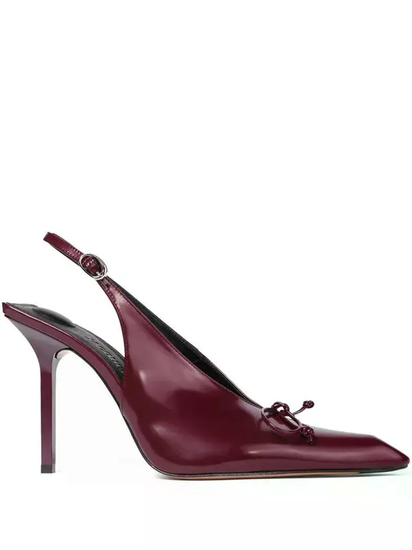 Jacquemus 100mm Cubisto Bow Slingback Pumps