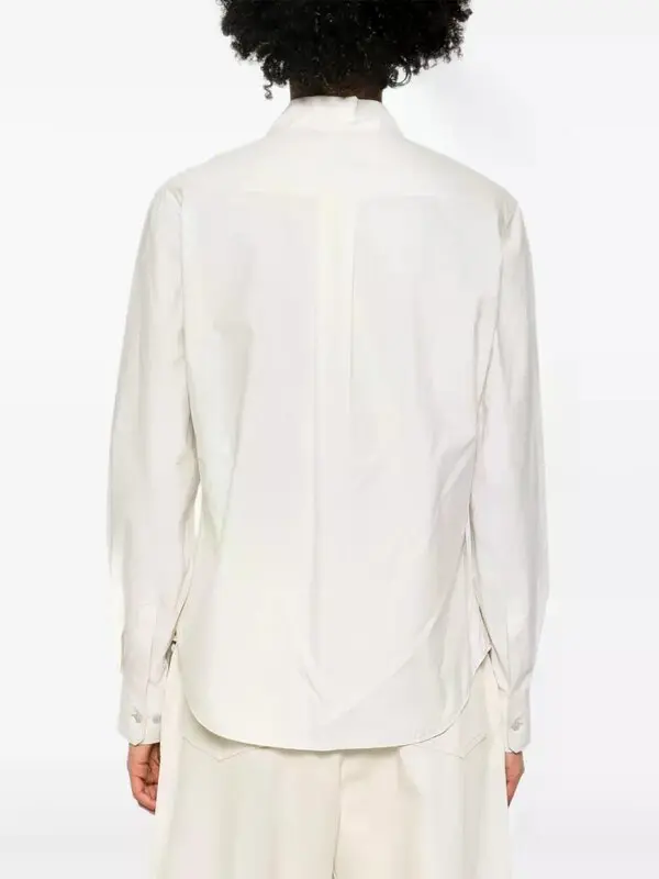 LEMAIRE Button-down Long-sleeve Shirt - Neutrals