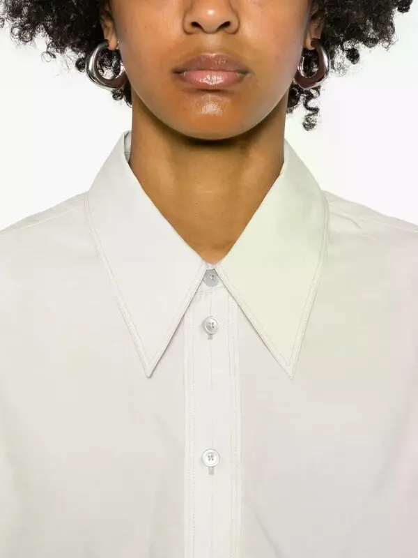 LEMAIRE Button-down Long-sleeve Shirt - Neutrals