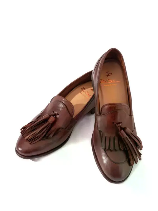 PAUL SILENCE Leather Tassel Loafers