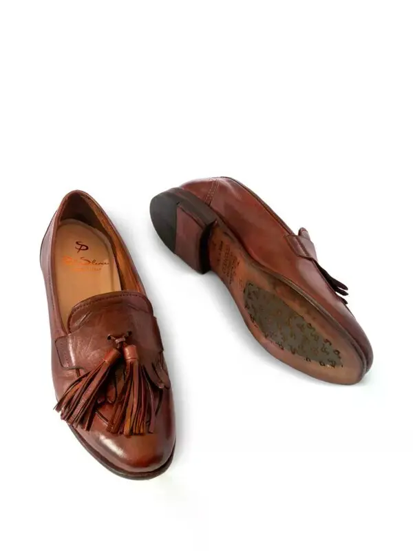 PAUL SILENCE Leather Tassel Loafers