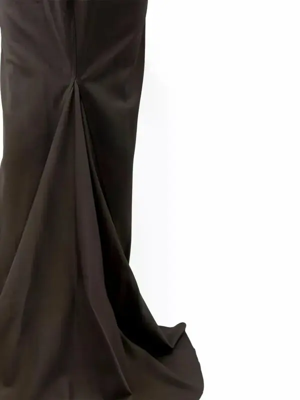 Rick Owens Long-sleeve Panelled Maxi Dress - Brown