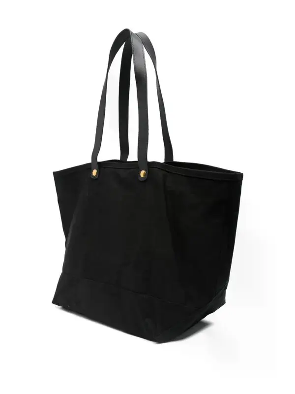 VIVIENNE WESTWOOD Orb-plaque Cotton Tote Bag - Black