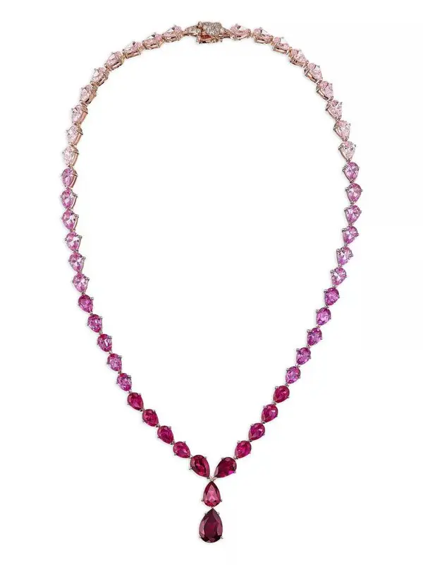 ANABELA CHAN 18k Rose Gold Vermeil Fuchsia Nova Necklace - Pink