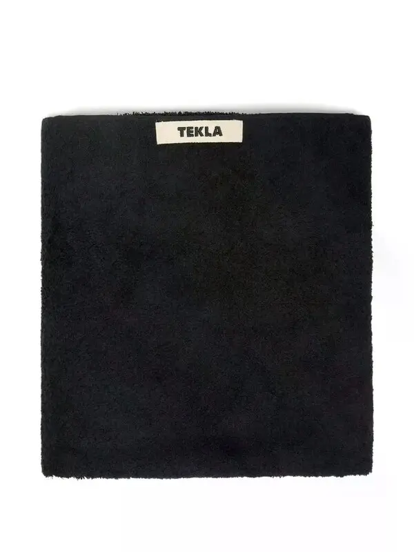 TEKLA Logo-patch Bath Towel - Black