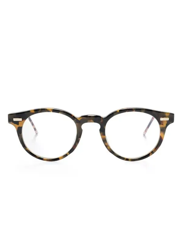 Thom Browne Pantos-frame Glasses - Brown