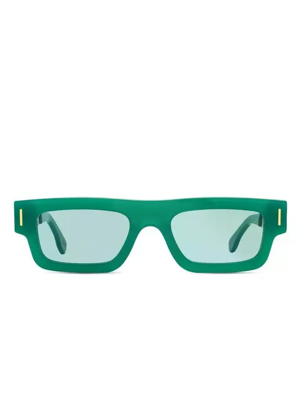 RETROSUPERFUTURE Low-profile Rectangular Sunglasses - Green