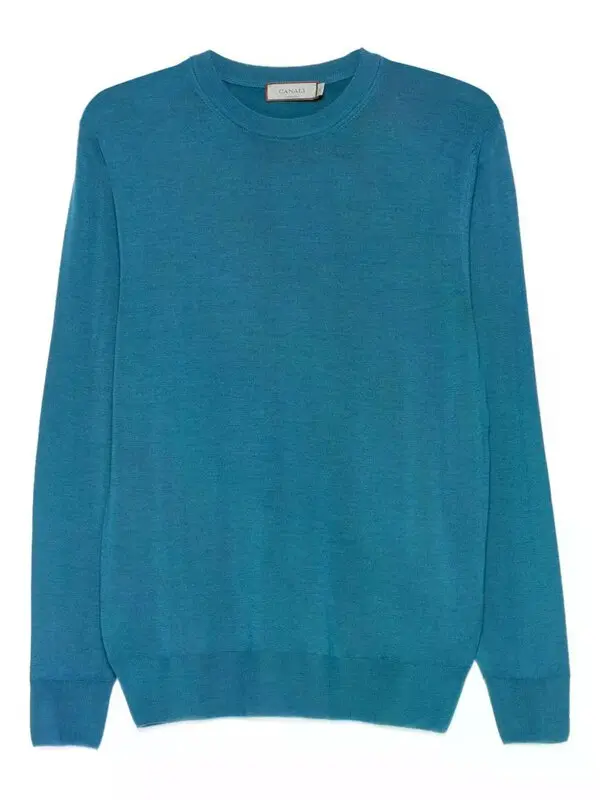 Canali Crew-neck Wool Sweater