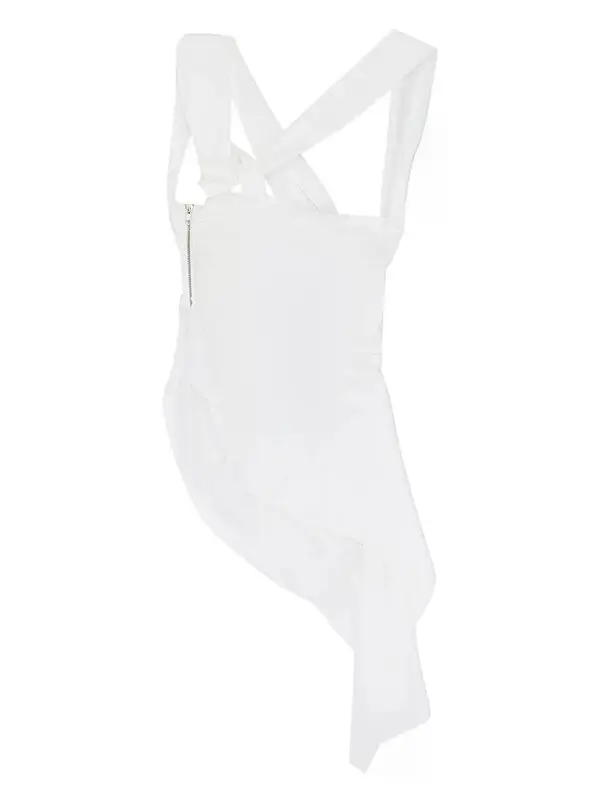 Rhude Asymmetrical Draped Blouse