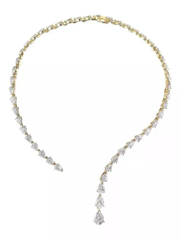 ANABELA CHAN 18k Gold Vermeil Nova Collar Diamond Necklace - Silver