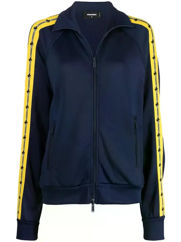 Dsquared2 Logo Tape Track Jacket - Blue