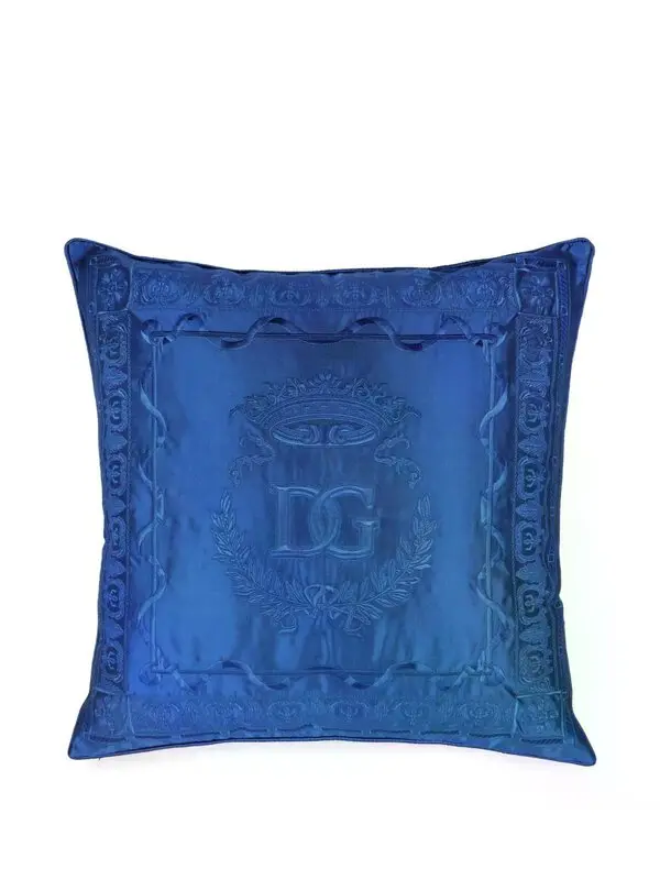 Dolce & Gabbana Mikado Silk Cushion - Blue