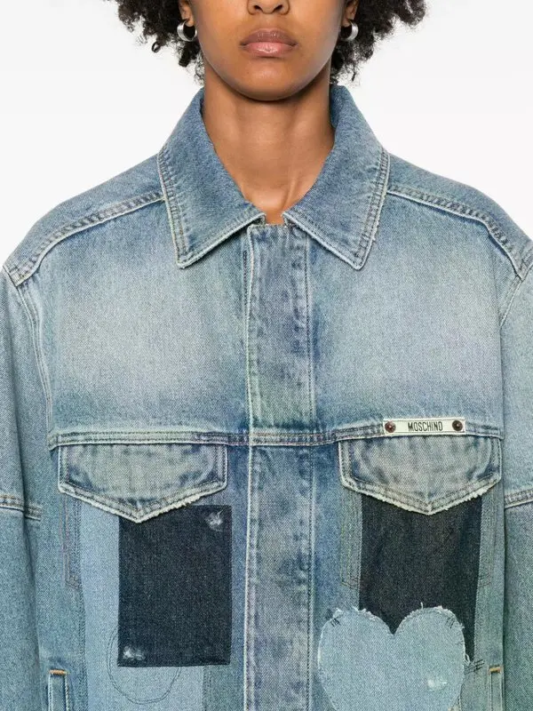 Moschino Heart-patch Denim Jacket