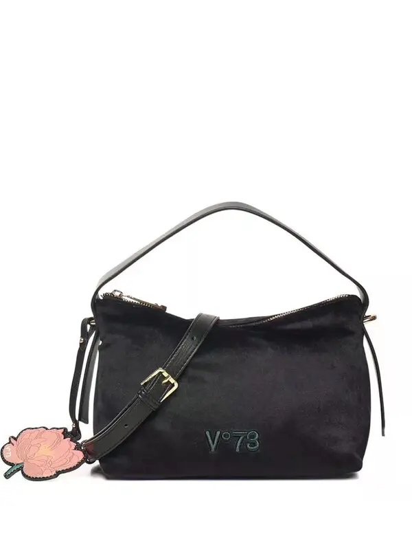 V°73 Isabella Flower-detail Shoulder Bag - Black
