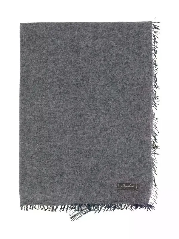 Faliero Sarti Fringed Cashmere Scarf - Grey