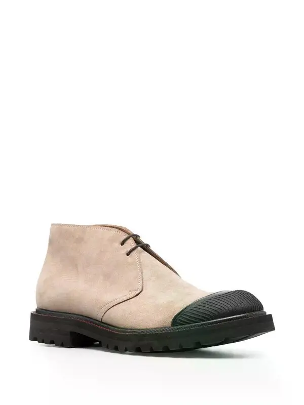 Kiton Lace-up Suede Desert Boots
