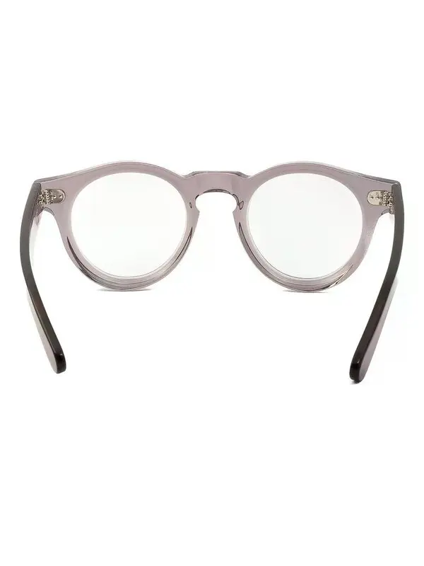 KADOR Mondo Temple-details Round-frame Glasses