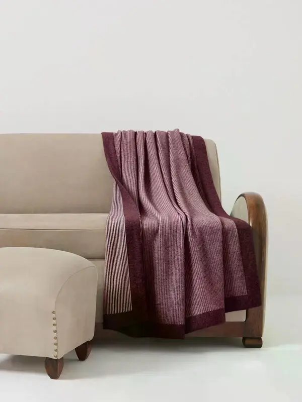Brunello Cucinelli Striped Cashmere Throw