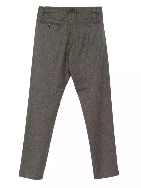 Canali Drawstring-waist Trousers - Brown