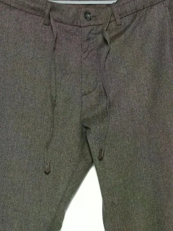 Canali Drawstring-waist Trousers - Brown