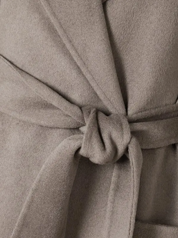 JOSEPH Arline Belted Wool And Cashmere-blend Coat - Neutrals