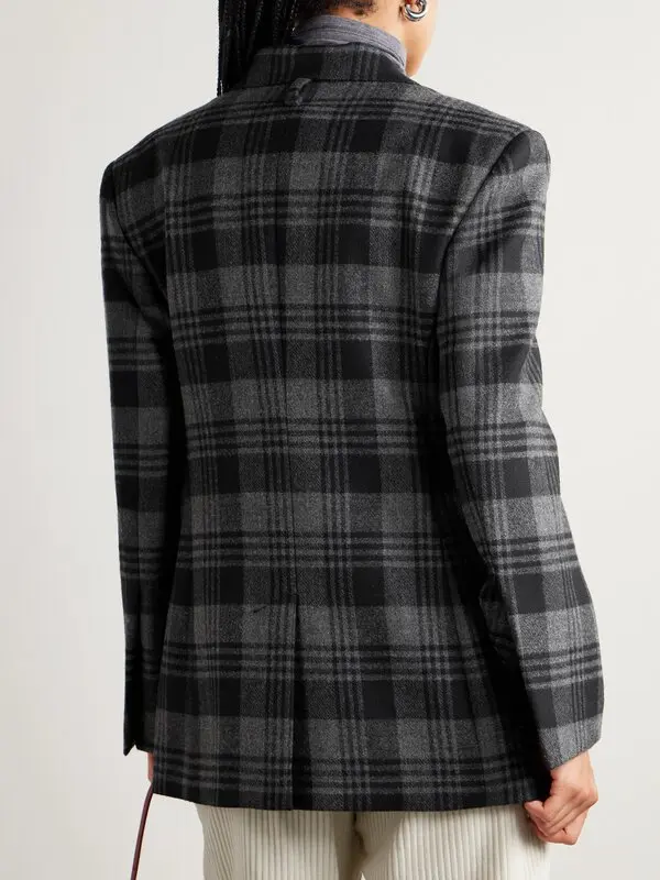 Proenza Schouler Daria Checked Wool Blazer