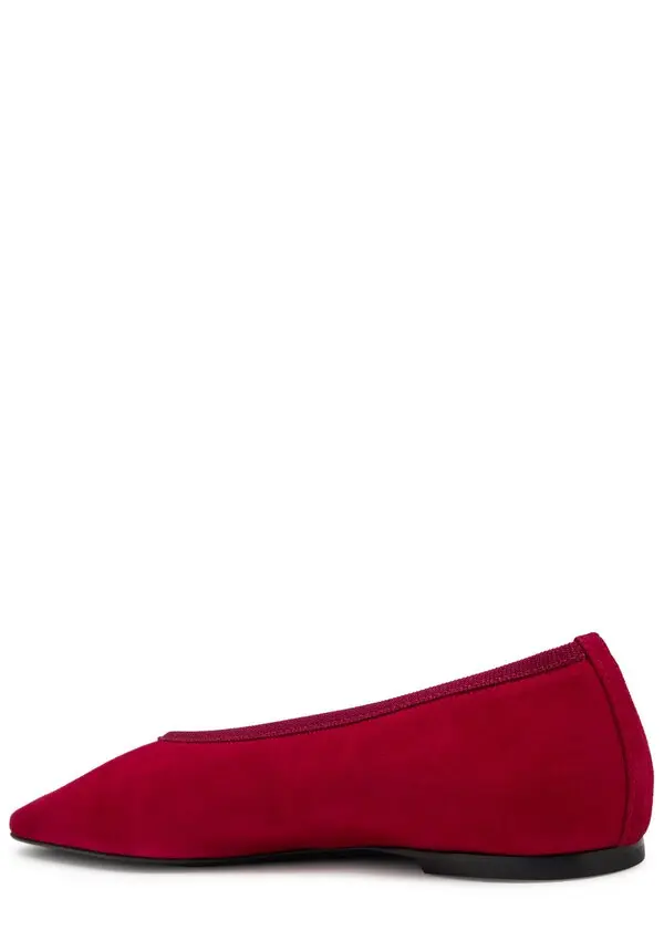 TOTEME Minimalist Suede Ballet Flats