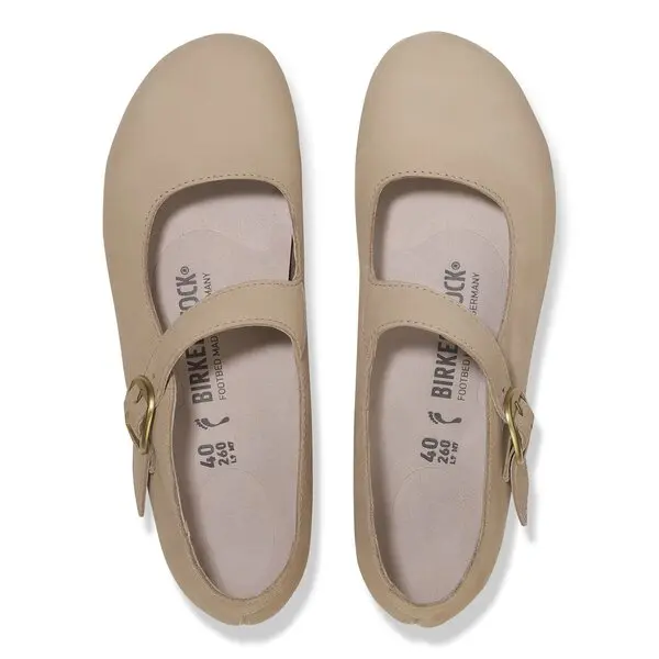 BIRKENSTOCK Tracy Nubuk Leather Mary Jane - Sand