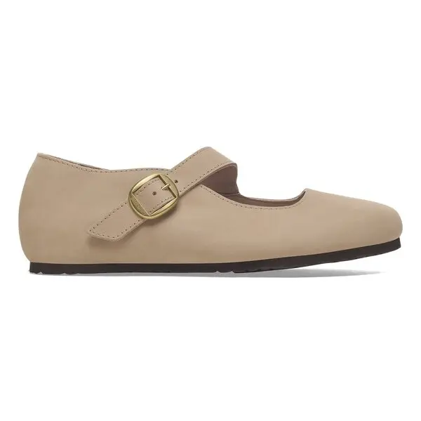 BIRKENSTOCK Tracy Nubuk Leather Mary Jane - Sand
