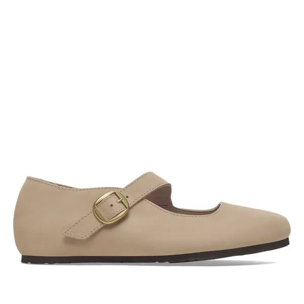 BIRKENSTOCK Tracy Nubuk Leather Mary Jane - Sand