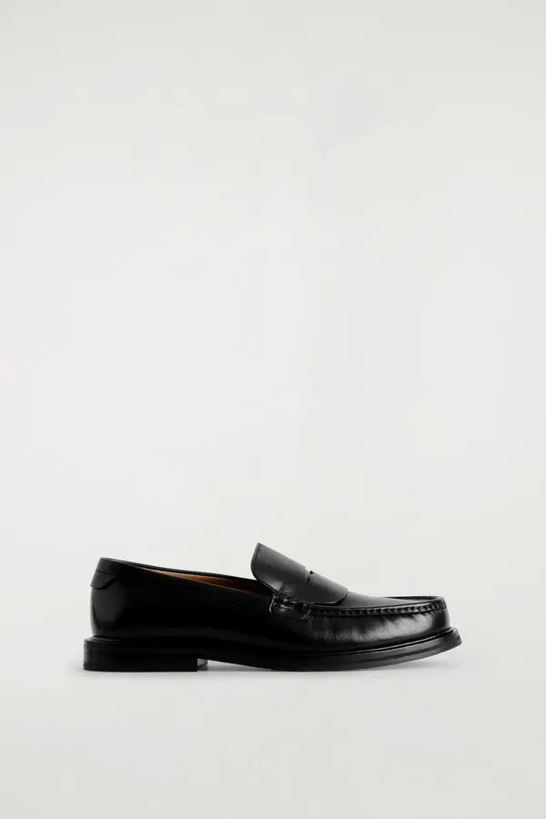 Cos Classic Penny Loafers - Black