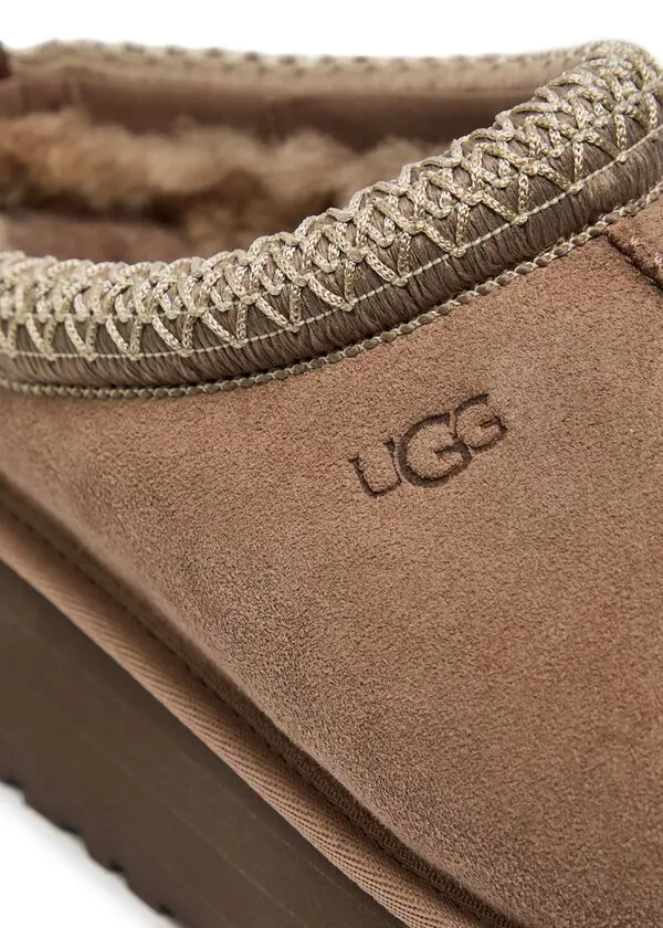UGG Suede Flatform Slippers - Brown