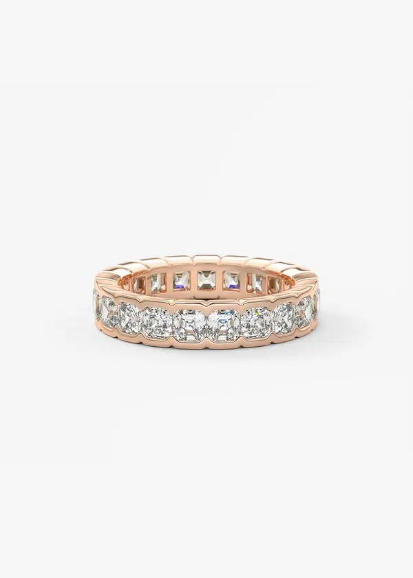 FRANK DARLING The Edge Asscher Cut Diamond Eternity Band - Yellow Gold
