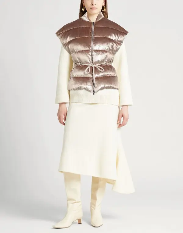 Peserico Quilted Down Vest - Gold