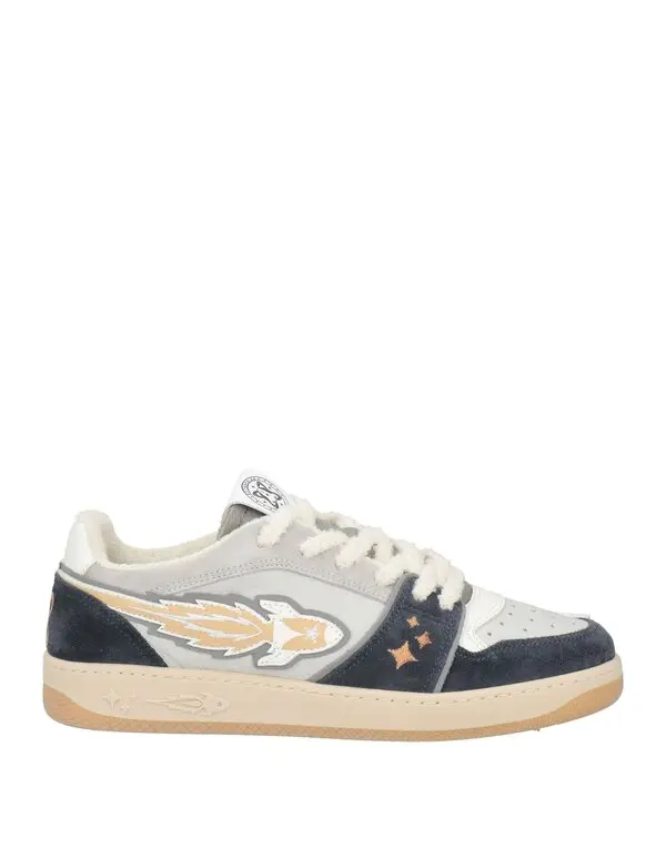 ENTERPRISE JAPAN Cow Leather Calfskin Sneakers - Grey