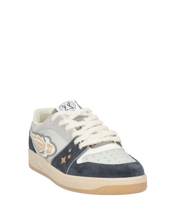 ENTERPRISE JAPAN Cow Leather Calfskin Sneakers - Grey