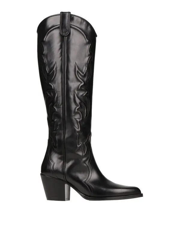 Maje Leather Cowboy Boots