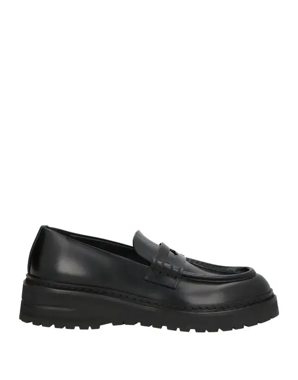 Giorgio Armani Leather Penny Loafers - Black - 46% Off 