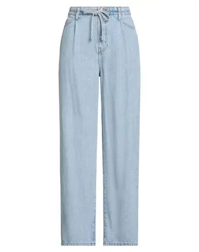 FRAME Drawstring Wide Leg Jeans - Blue