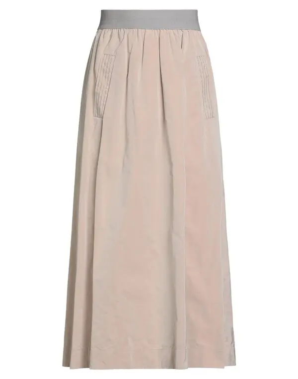 Peserico Polyester Flared Midi Skirt