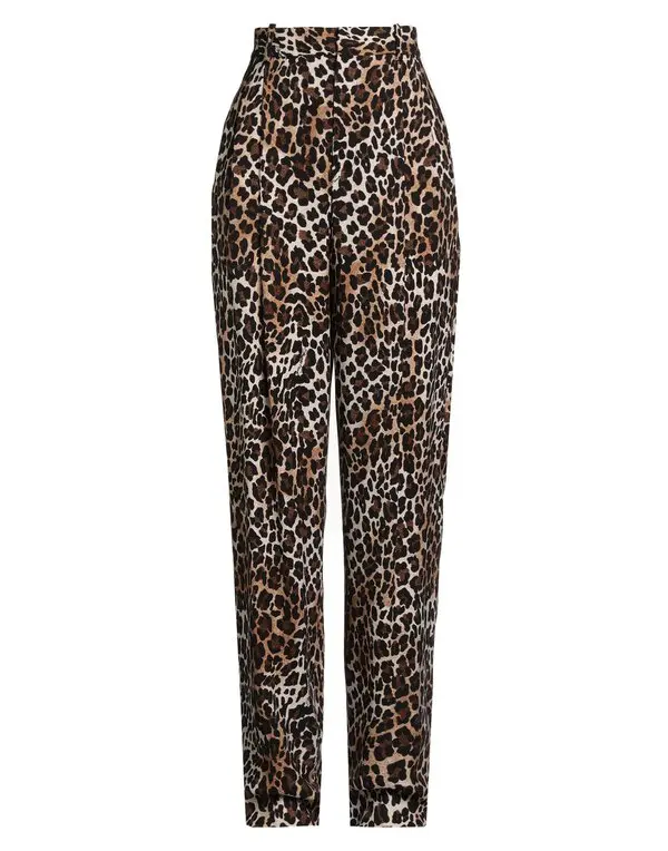 Elisabetta Franchi Tapered Leopard Print Pants