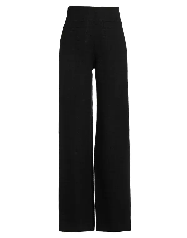 Sandro Wide-leg Tweed Pants - Black