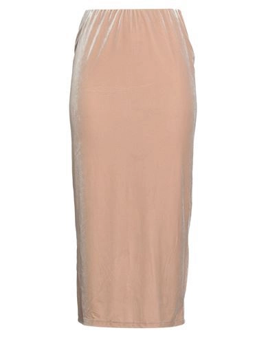 TENSIONE IN Midi Pencil Skirt - Beige