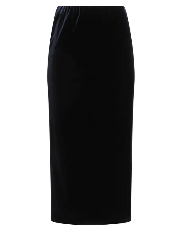 TENSIONE IN Velvet Pencil Midi Skirt