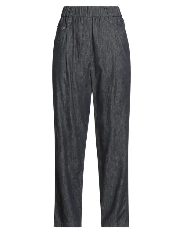 Brunello Cucinelli Tapered Jeans In Cotton And Brass