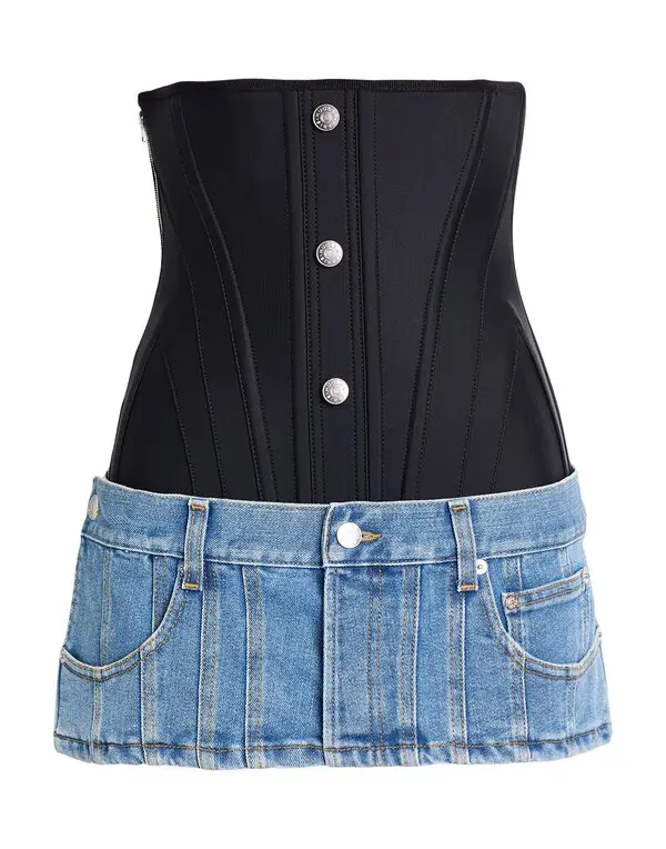 MUGLER Bodysuit In Cotton Blend
