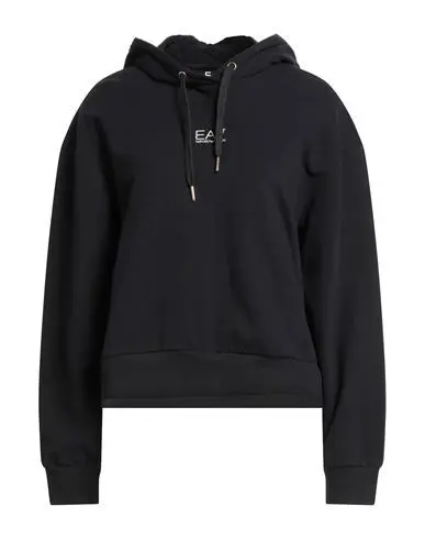 EA7 Cotton-blend French Terry Sweatshirt - Black