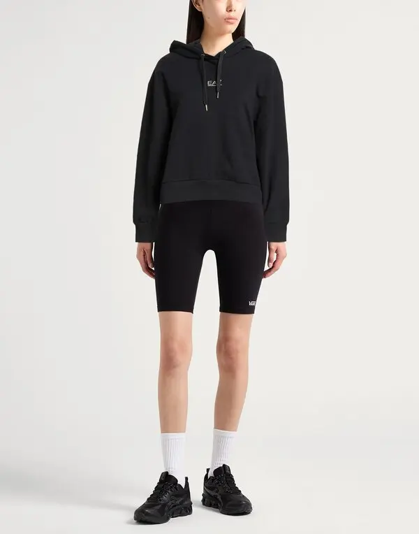 EA7 Cotton-blend French Terry Sweatshirt - Black