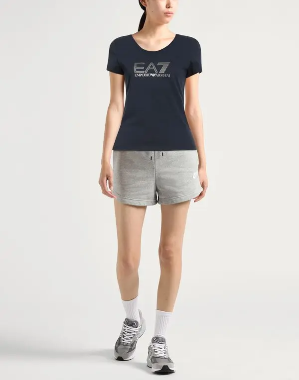 EA7 Logo-print T-shirt - Blue