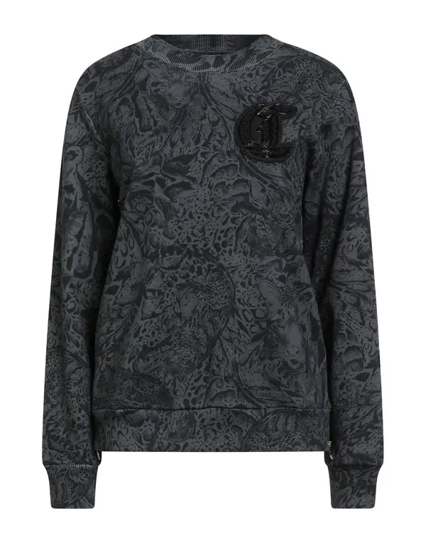 Just Cavalli Sweatshirt With Leopard Print And Brand Logo